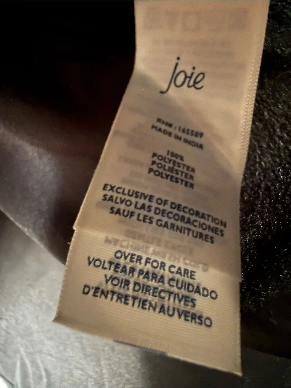 Joie | Tops | Joie Black Sheer Mock Neck Blouse Womens Large | Poshmark